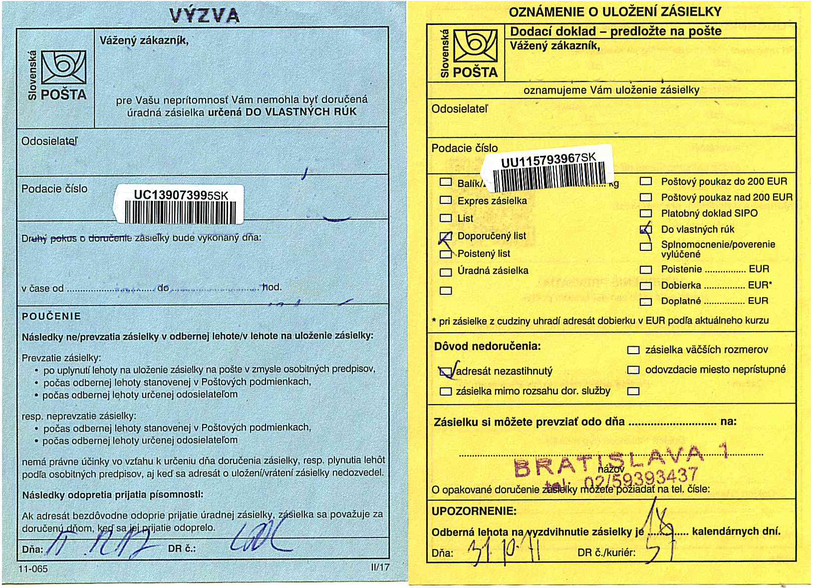 Prečo je Slovenská pošta nebezpečná? Žltý alebo modrý lístok v schránke ...